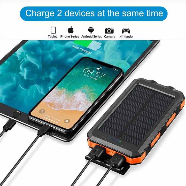 Waterproof Wireless Charger - 30000mah Portable Power Station