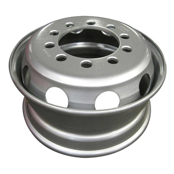 New Condition 22.5x11.75 Truck Steel Wheels - Silver Finish, Tubeless ...