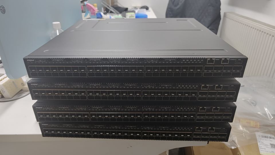 32 Port Gigabit Network Switch 16 Port 25G SFP28 High-Speed Backplane ...