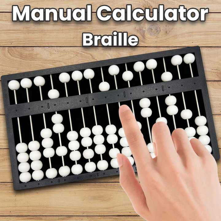 15 Rows Braille Abacus for the Blind - Maujoy Education Tool