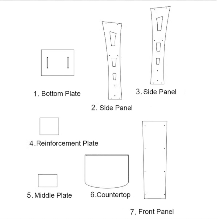 Elegant Acrylic Lectern Podium with LED Lights - BOSN Display