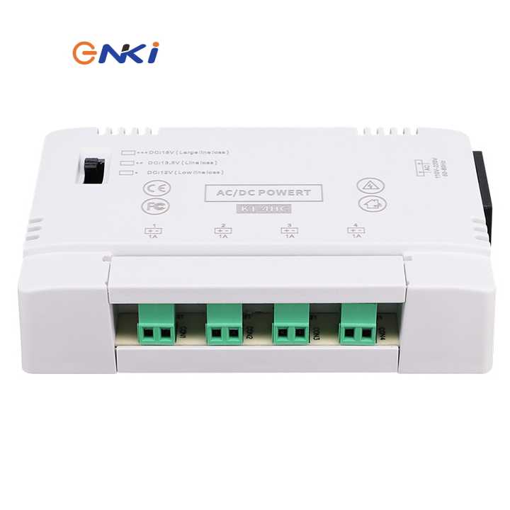 110-220V AC to DC 12V 4A 4CH Boxed Plastic CCTV Power Supply Box for ...