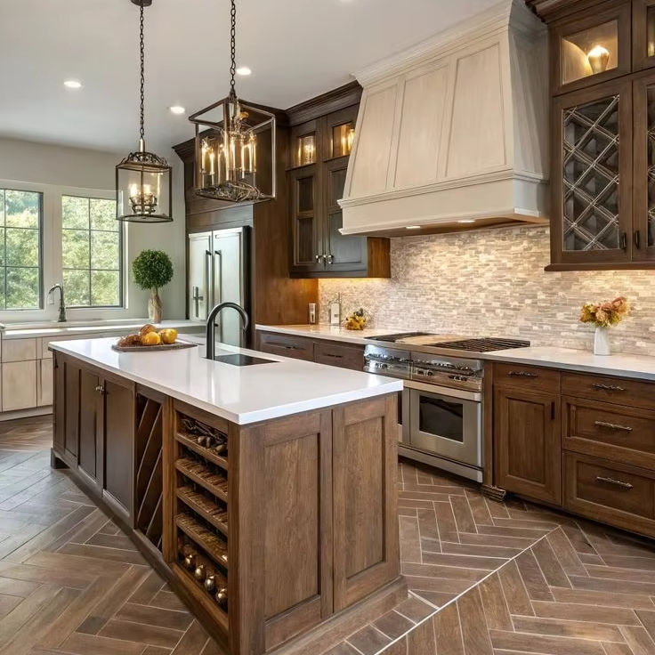 Custom Kitchen Cabinet Water Resistant Boards Kitchen Cabinet With ...