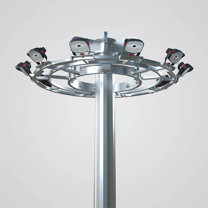 Tengfei Aluminum High Mast Pole Light with HID Floodlight IP66 Rated ...