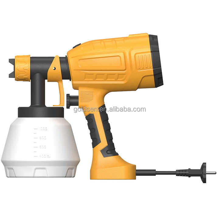 Portable 450W HVLP Zoom Paint Sprayer Gun System 110v 220v Home Garden ...