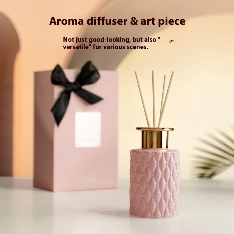 Luxury 150ml Pink Essential Oil Reed Diffuser High Scented Aromatherapy ...