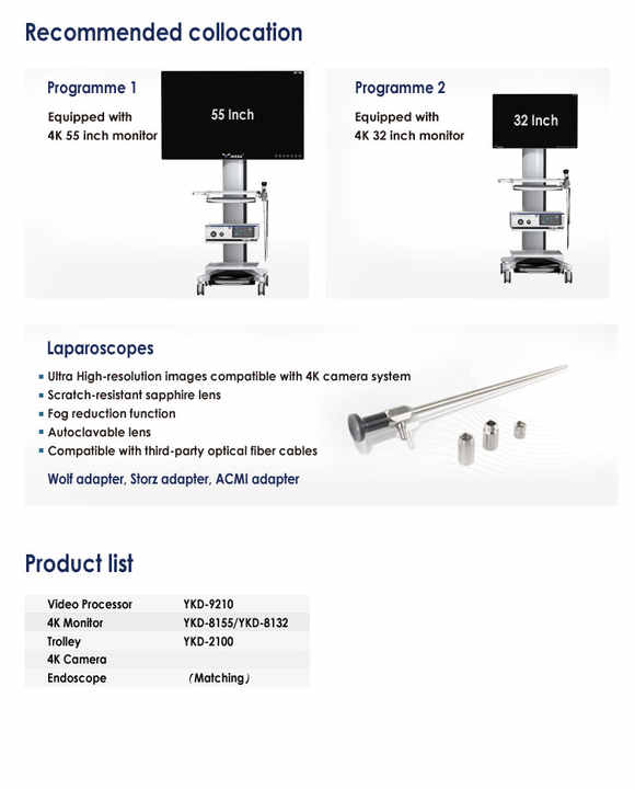 Medical 4K Camera Laparoscope - Endoscopic Surgical Tower