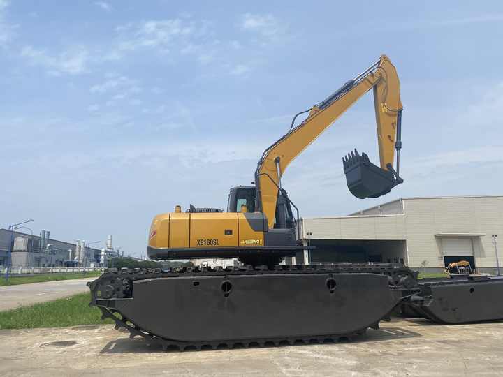 Chinese Mini Excavator XE160SL Dredging Digger 16Ton Amphibious ...