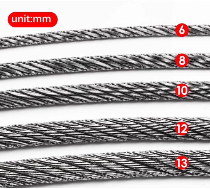 Elevator Lift Steel Wire Rope for Traction Machine Speed Limiter Crane ...