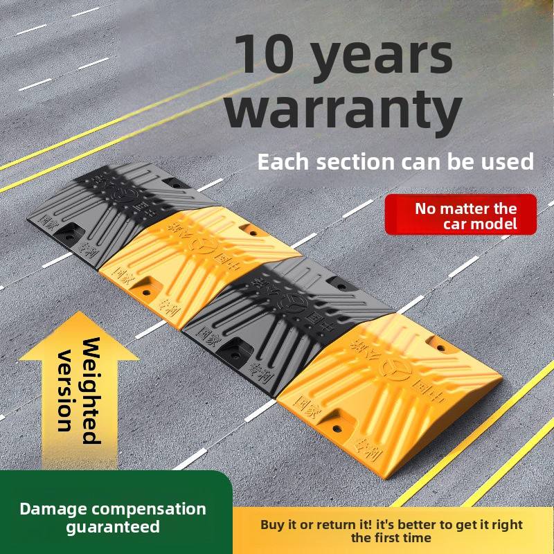 Rubber Plastic Carbon Steel Speed Bump for Highway and Household Door ...