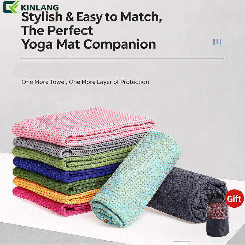 Custom Private Logo Yoga Mat Towel Non Slip Portable Anti Slip ...