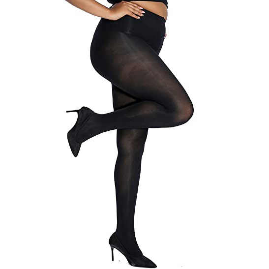 Ultra Sheer Pantyhose Plus Size Stockings Tights High Stretch Women ...