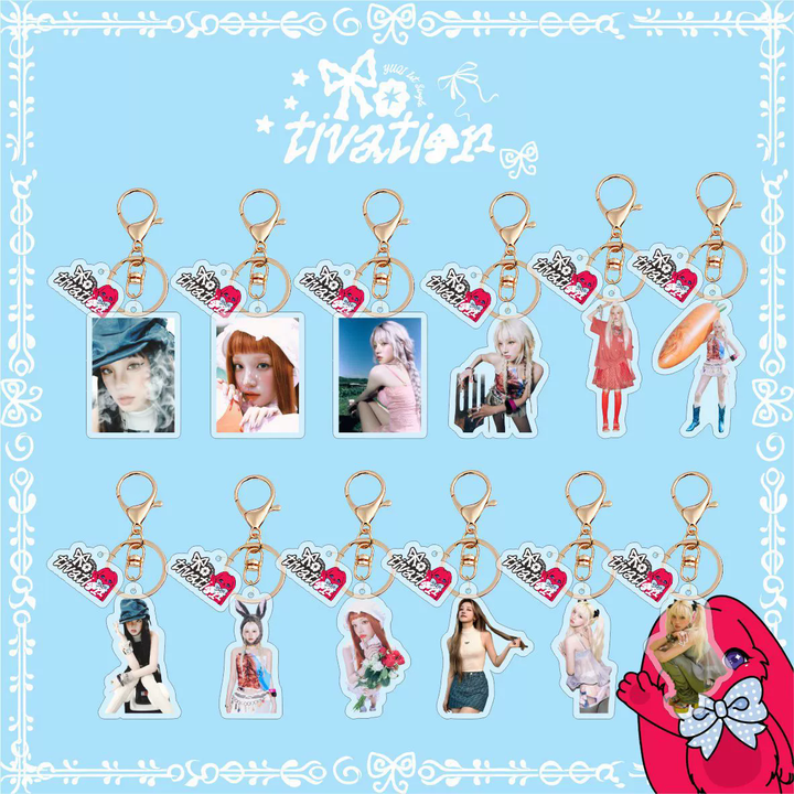 KPOP Idol Group I-DLE Song Yuqi Motivation Plastic Keyring Charms ...