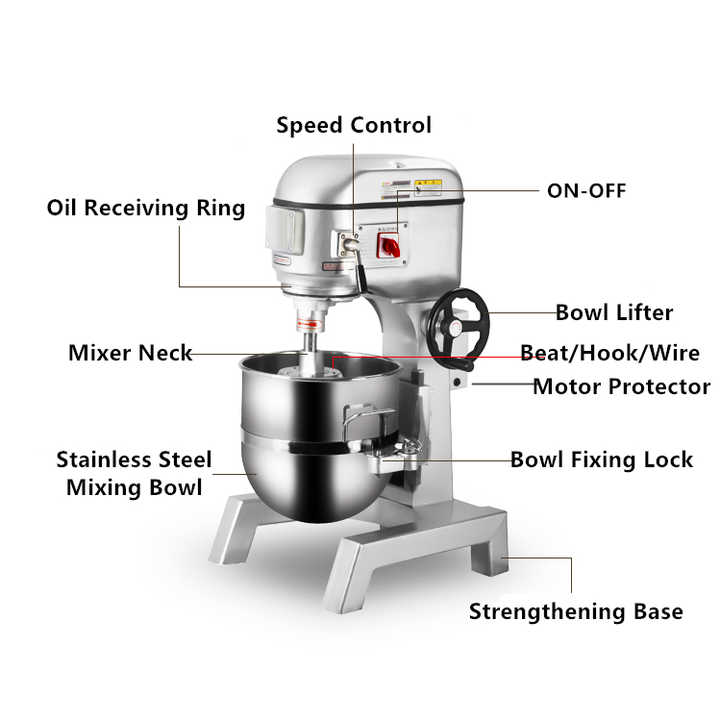 10L Cake Mixer - Efficient Mixing for Baking Professionals