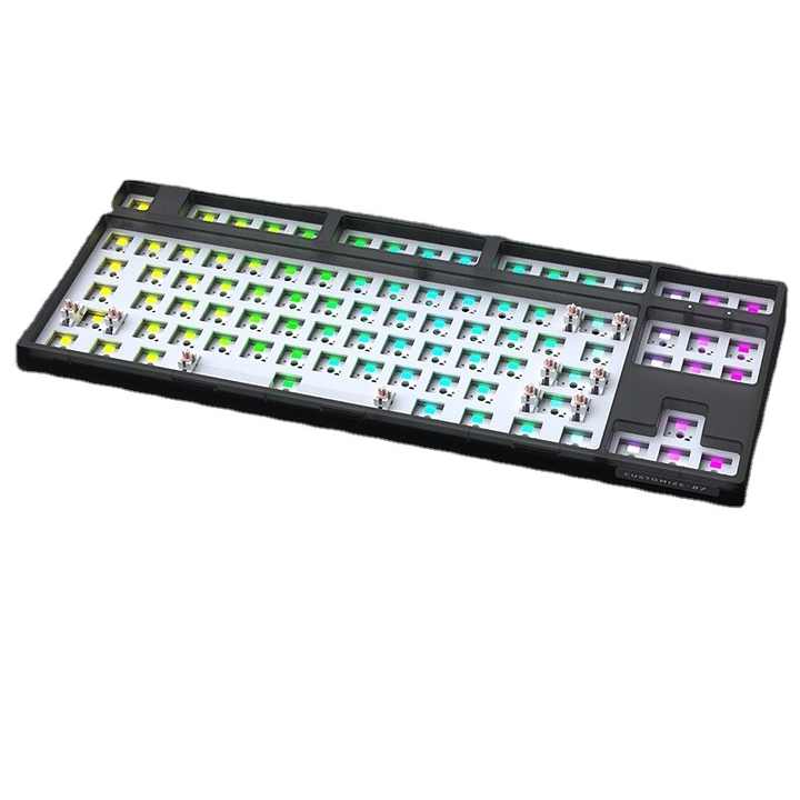 Spot HJSDZHI DK87 Upper Lamp TKL Kit RGB Bluetooth 2.4G Wired/wireless ...
