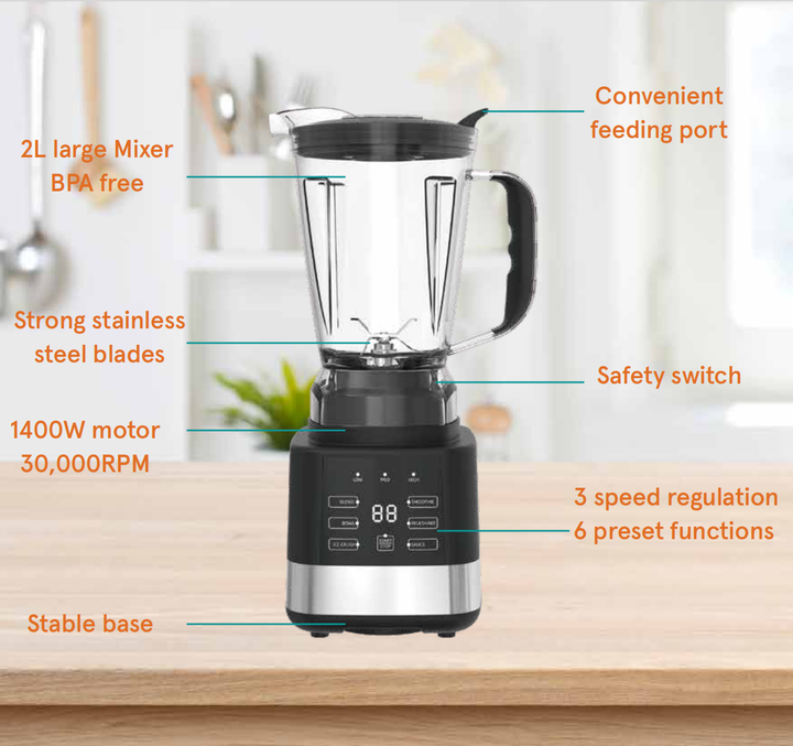 Pure Copper High Speed Blender Multi Functional Blender Ice Crusher ...