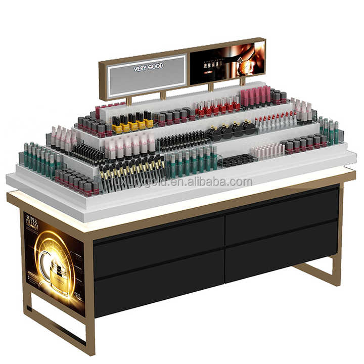 Mall Cosmetics Display Tavke Shelves Jewelry Nail Shelf Cosmetics ...