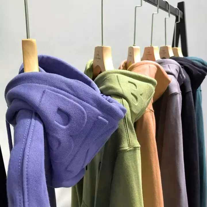 Custom Embossed Hoodies - Heavyweight Cotton & Oversized