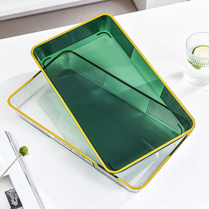 Wholesale Factory Nordic Modern Decorative Luxury Plastic Tea Tray ...