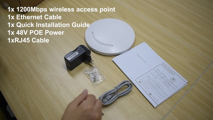 Kuwfi Ceiling Wifi AP 1200mbps - Dual Band Wireless Access Point