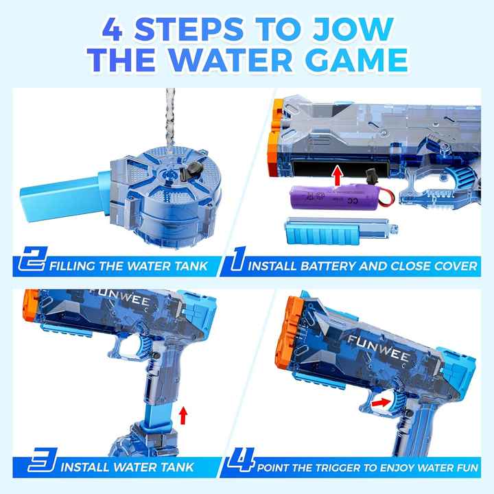 High Pressure Electric Weal Maker Water Gun Toy Fun Game