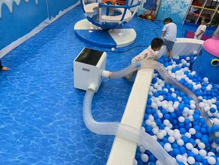 Automatic Suction Drying Washing Plastic Ball Cleaning Machine