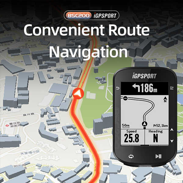 BSC200 IGPSPORT New Model BSC200 Bicycle Computer GPS BLE ANT+ Bicycle Speedometer Route ...