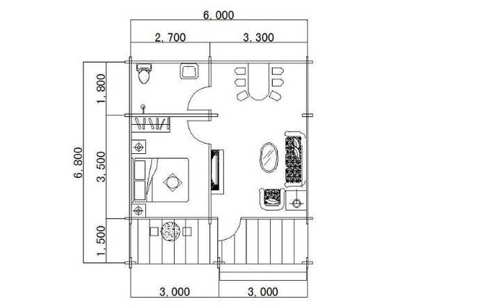 Ready Made Tiny Home Kit Bungalow House One Bedroom Wooden House ...