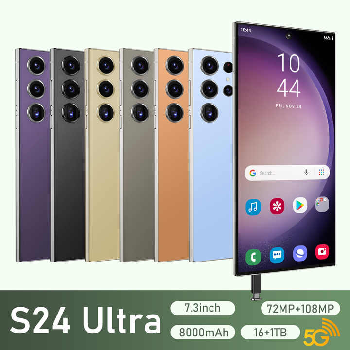 Original S24 Ultra 5G Smartphone 7.3 Inch Android 14 16GB+1TB Dual SIM 72+108MP HD Camera 4G/5G ...
