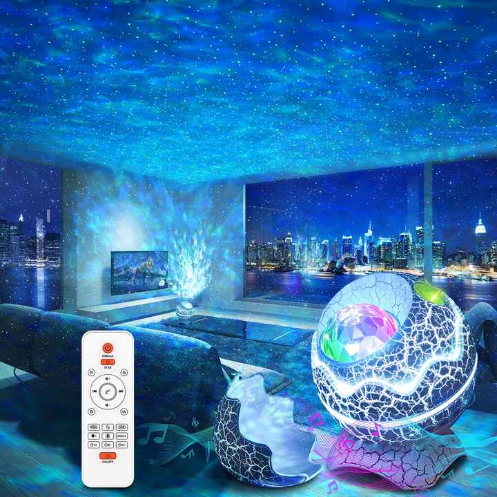 KSWIN Egg Star Projector - Galaxy Night Lights & Sound