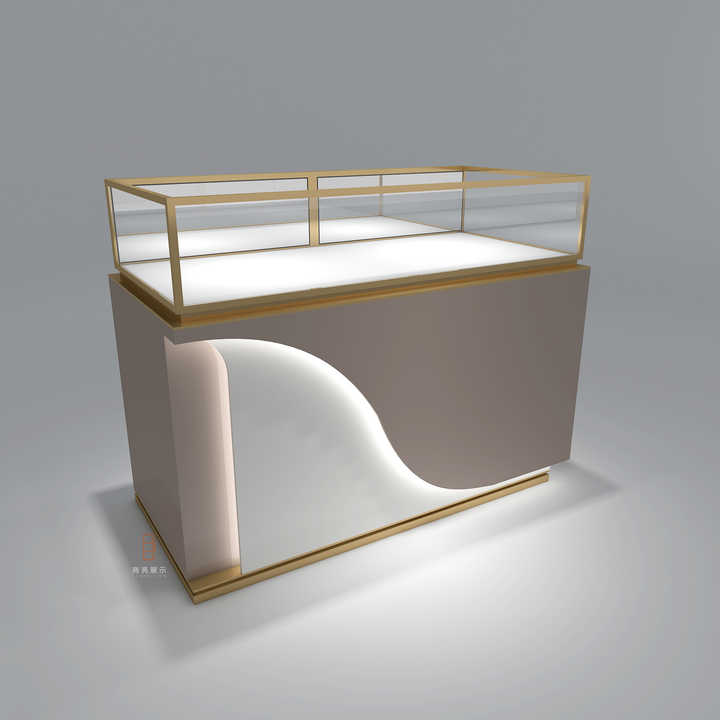 Luxury Gold Retail Shop Counter Design Display Table Jewelry Shop ...