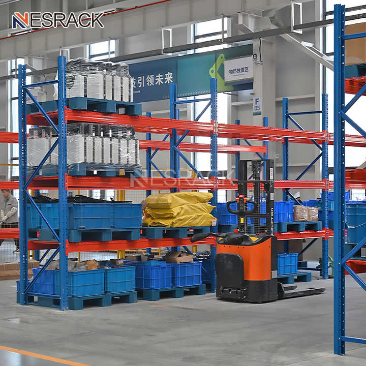 Heavy-Duty Metal Pallet Storage Racks Certified Steel Warehouse Racking ...