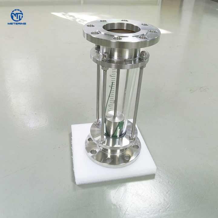 Hose/ Flange/ Clamp/ Thread Connection Type Glass Tube Rotameter for ...
