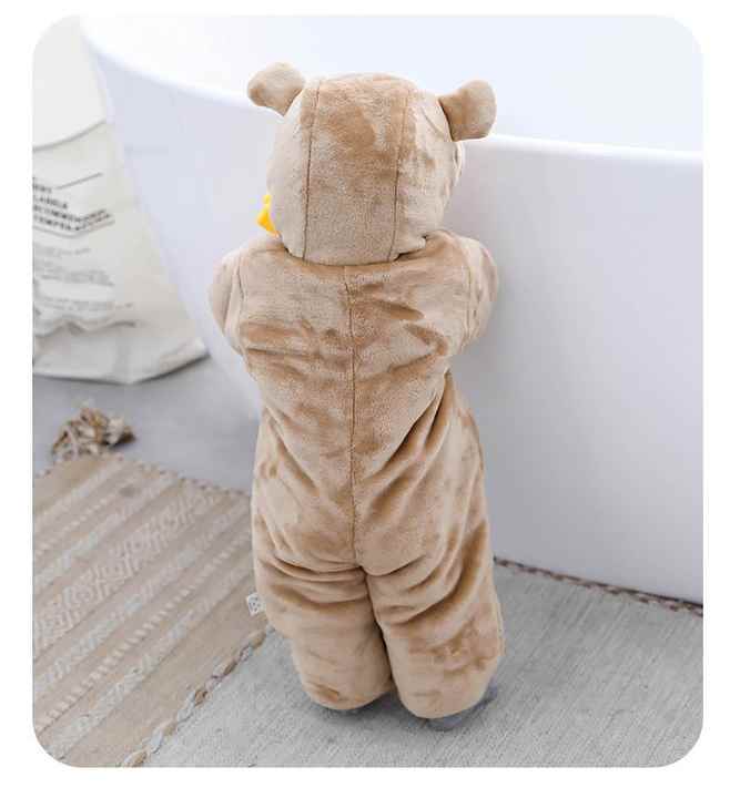 Newborn baby autumn and winter clothing thickened outdoor cotton clothes male and female baby ...