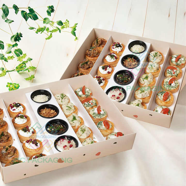 Custom Catering Bento Box Packaging - Eco-Friendly Paper Pyramid Boxes ...