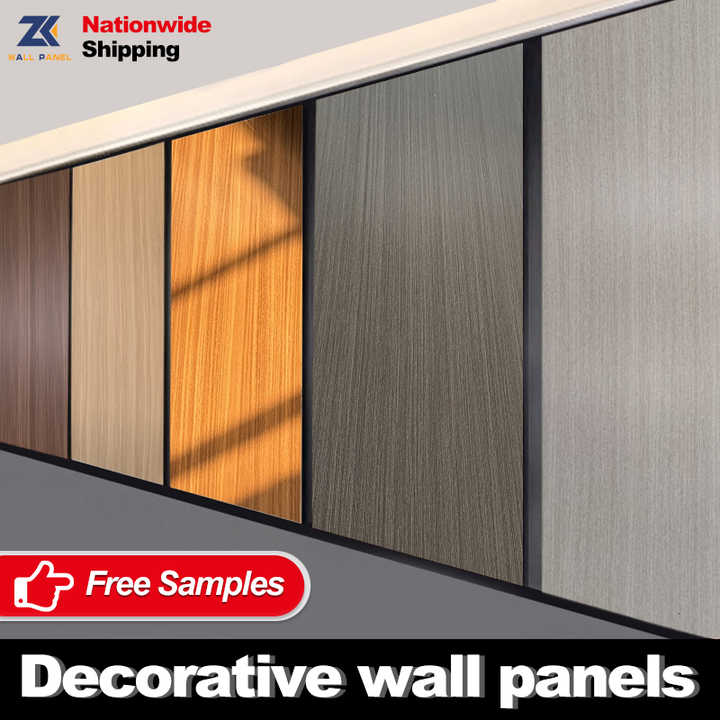 Wooden Grain Modern Wall Cladding Home Decor Fire Retardant Wpc Panel ...