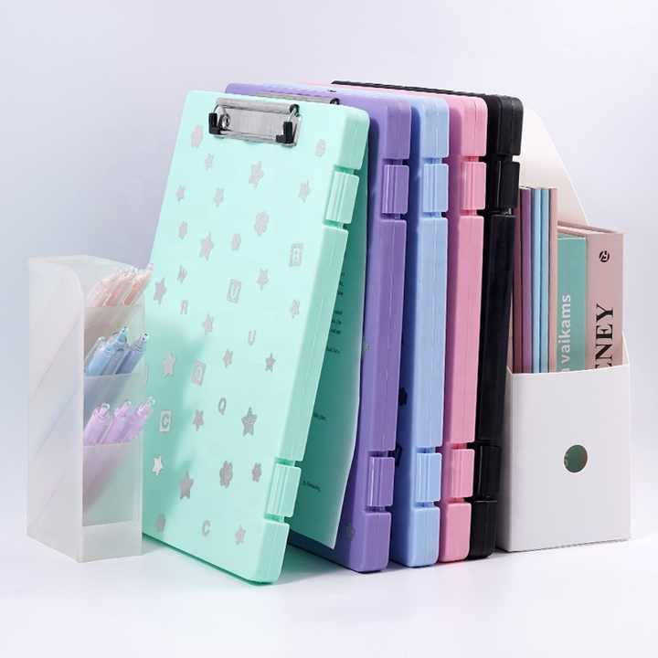 Wholesale Plastic Storage Clipboard A4 Color File Folder Document Box ...