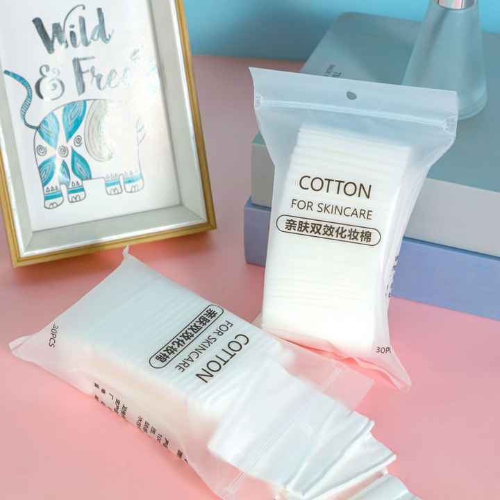 Hot Sale Customized Cosmetic Organic Cotton Makeup Remover Pads Cotton ...