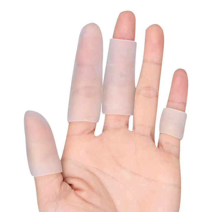 Silicone Gel Finger Sleeves Thumb Finger Tubes Finger Protector ...