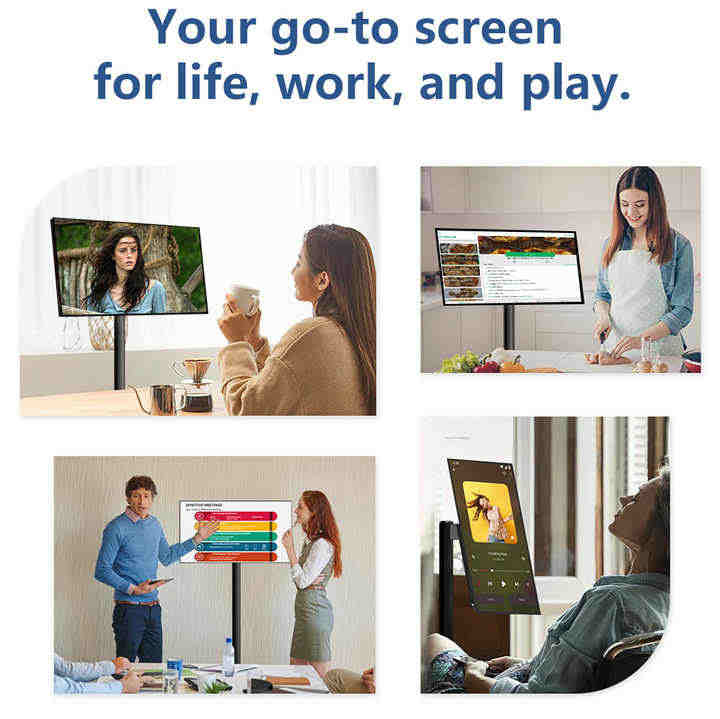 Hot Selling Mobile Digital Display Screen 27 Inch Rotating Smart Tv ...