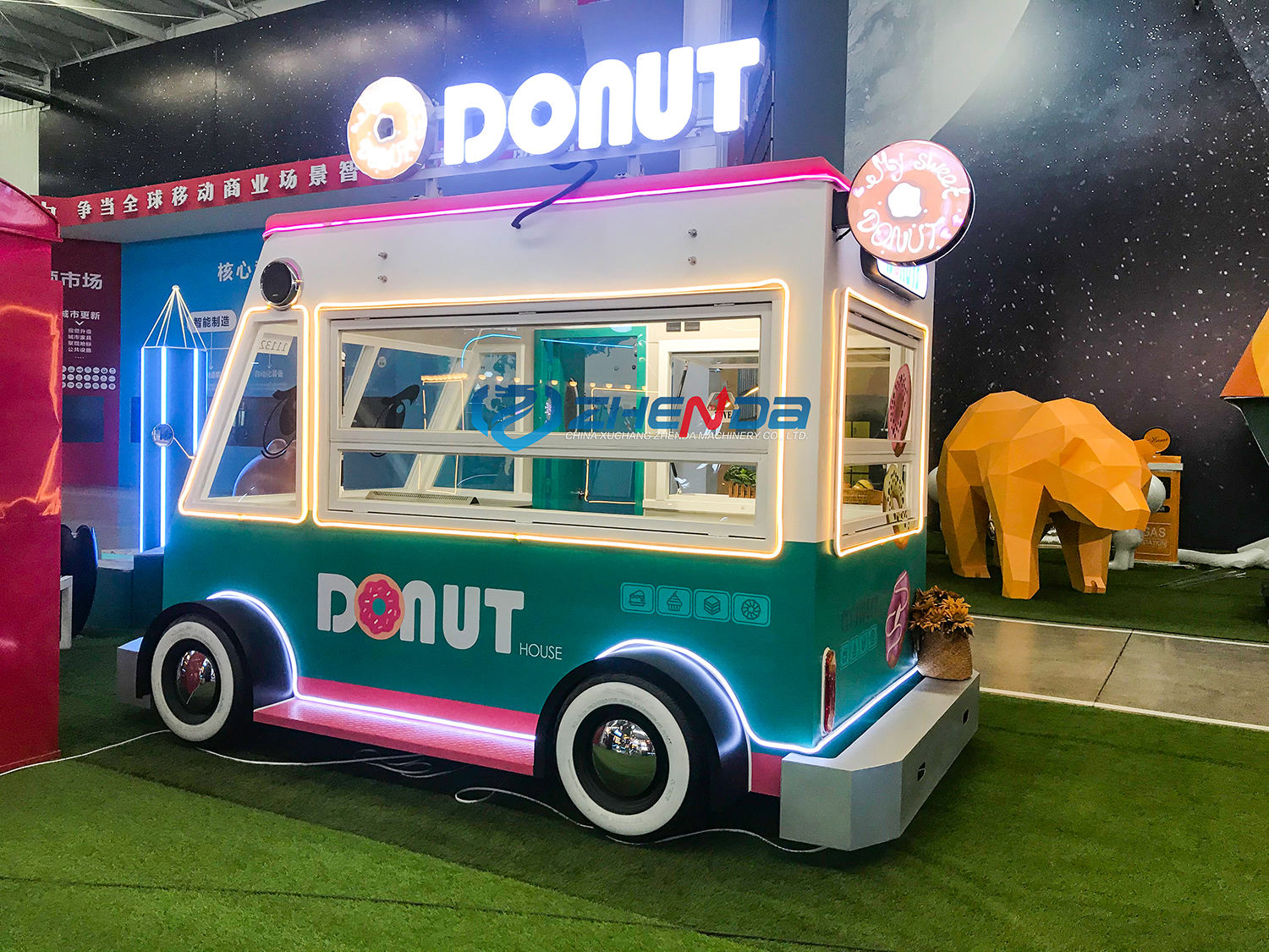 Mini Food Car Truck Shop with mobile kitchen food trailer vending ...