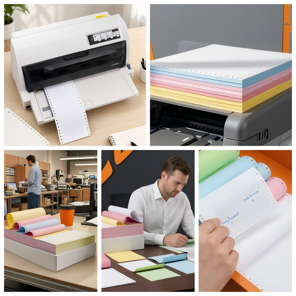 Computer Printer Paper Carbonless Paper 70x100cm Micro Perforation Easy ...