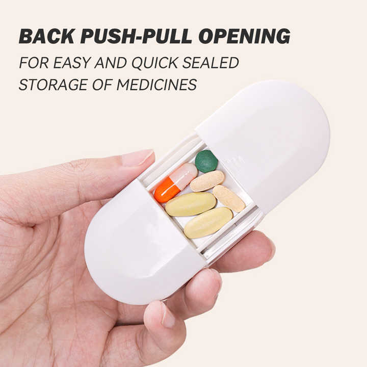 Portable Mini Plastic Pill Box Three-in-One Small Medicine Dispenser ...