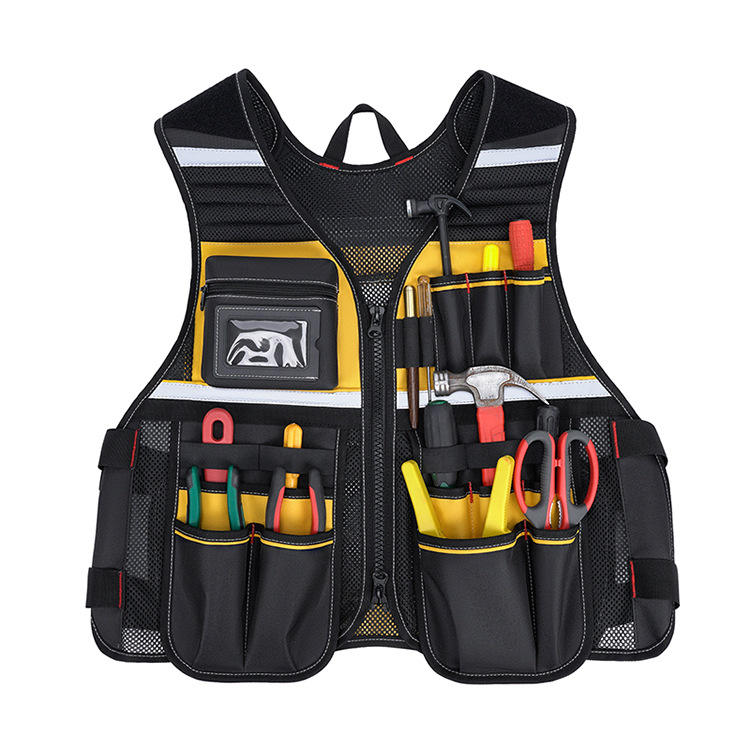 Electrician Tool Vest for Men,Reflective Tool Vest for Carpenters and ...