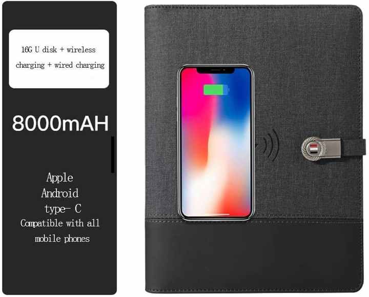 A5 Smart Notebook with 8000mah Powerbank & Custom Logo