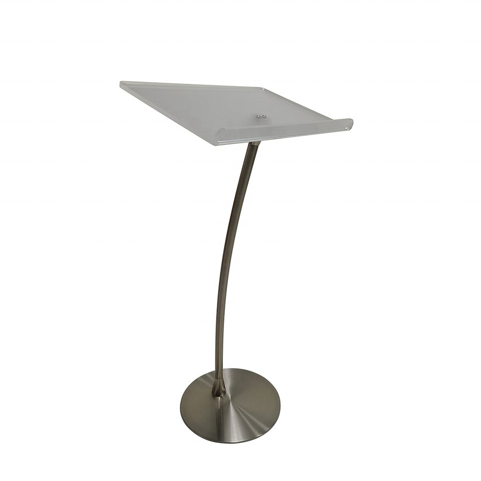 High Quality Frosted Curved Podium for Display & Events