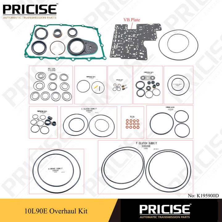 10L90 Transmission Overhaul Kit 10L90E Gasket Repair Kit| Alibaba.com