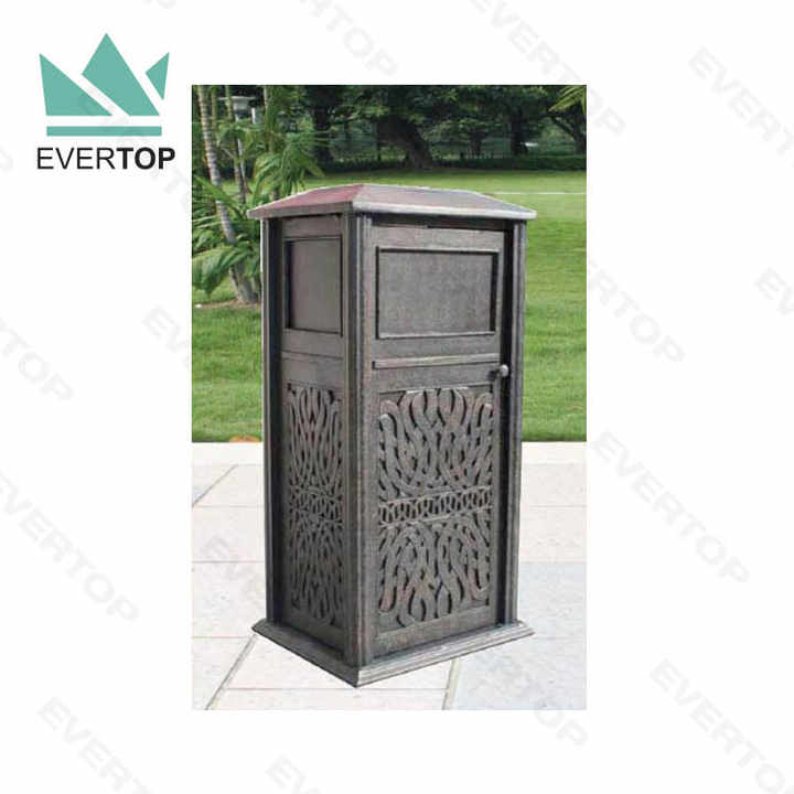 DA-201C Classic Cast Aluminium Traditional Antique Waste Bin Bronze ...