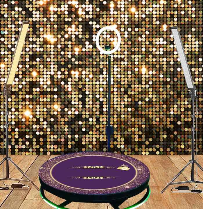 Portable Selfie 360 Photo Booth Automatic Spinning 360 Video Photobooth ...