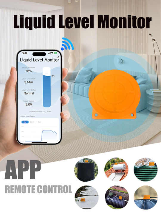 ME201W Tuya APP WiFi Lora Liquid Level Sensor for Water and Oil Tanks ...